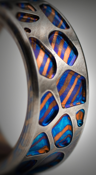 Collezione anelli artigianali Titanium